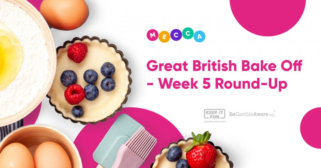 Our latest post covers the 5th ep of Bake Off | Mecca Bingo